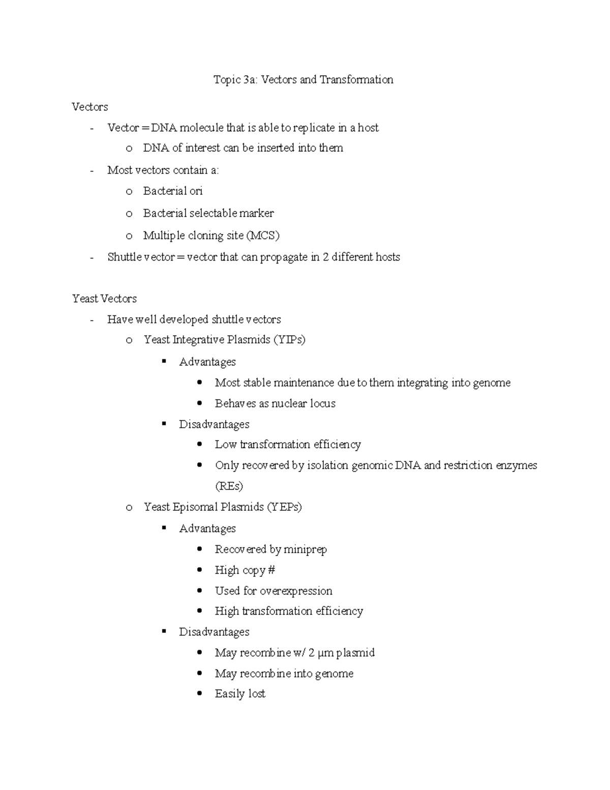 Topic 3a Vectors and transformations - Topic 3a: Vectors and ...