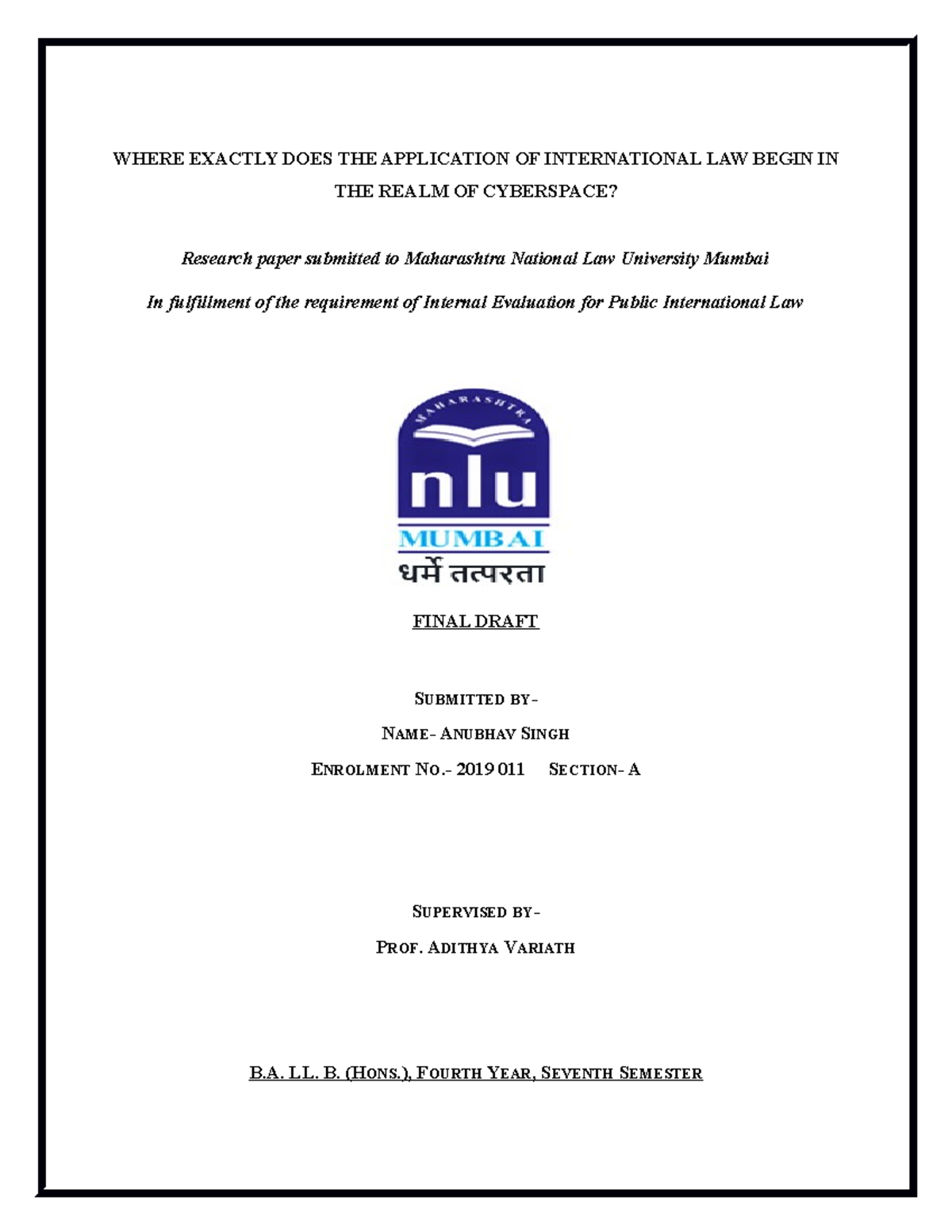 PIL Assignment- 2020 060 - WHERE EXACTLY DOES THE APPLICATION OF ...