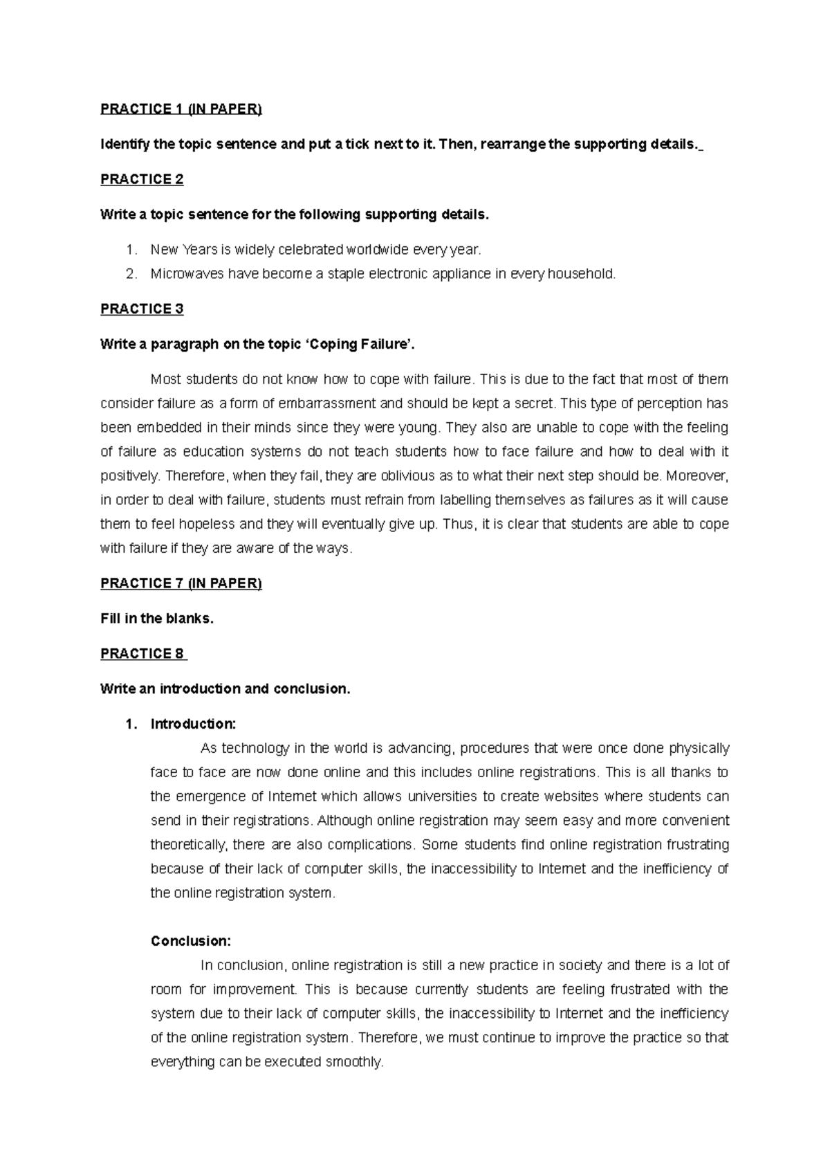 Practice ELC - FOR REVISING FOR ELC TEST SUBLIDCBOISZPOSKXP - PRACTICE ...