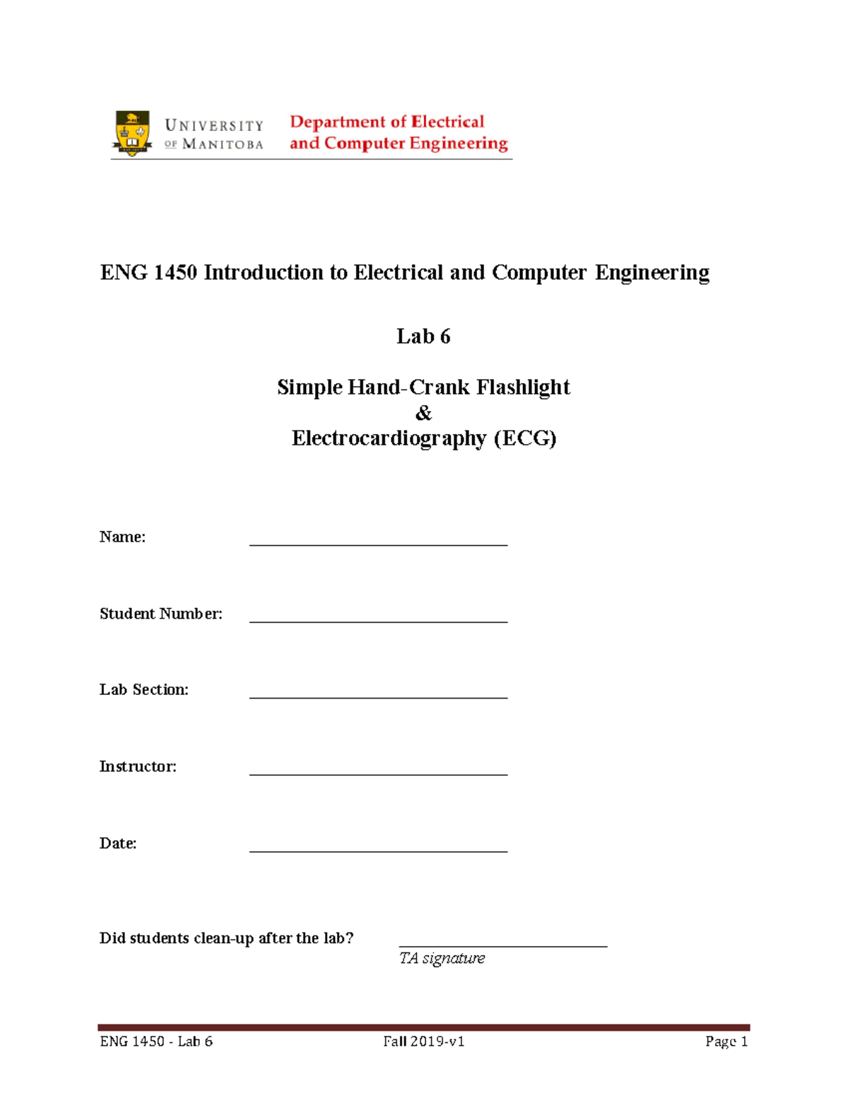Lab 6 instructions, 2019 fall - ENG 1450 Introduction to Electrical and Computer Engineering Lab ...