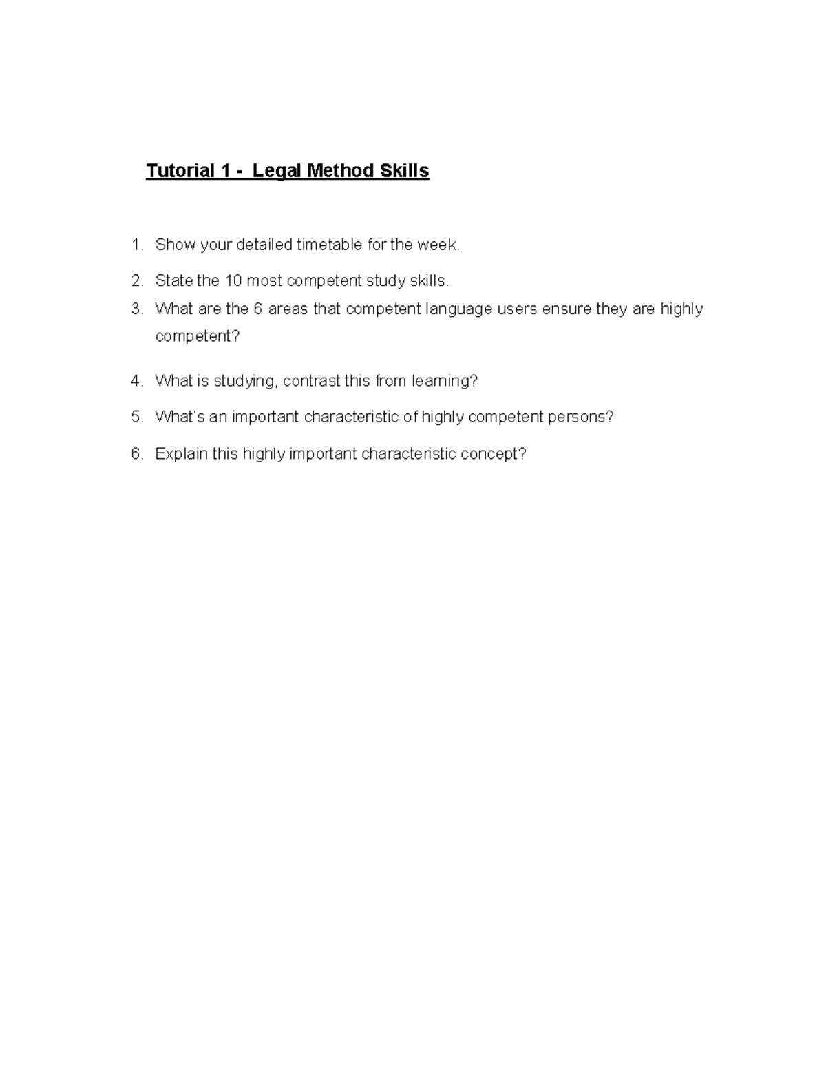 tuto constitutional 1 - Constitutional Law 1 - Tutorial 1 - Legal ...