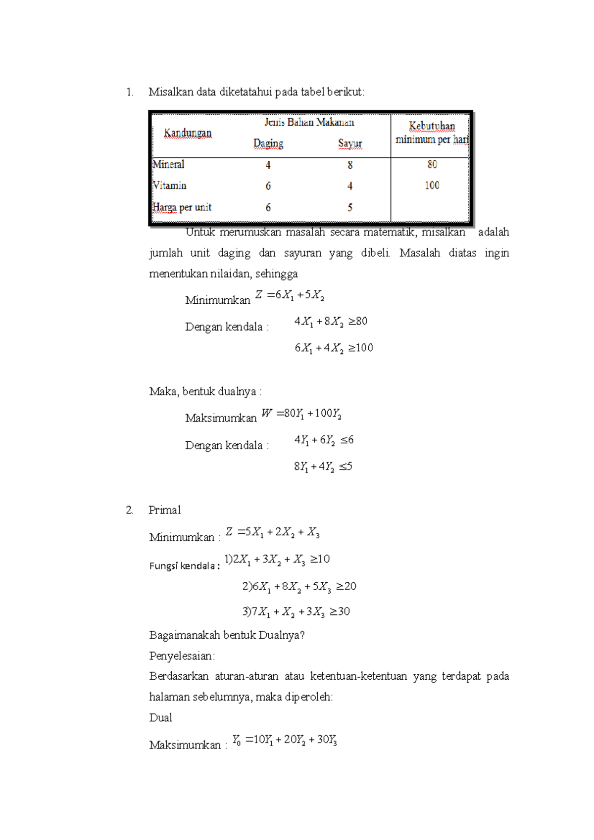 Soal OR - Kumpulan soal beserta penyelesaiannya untuk mata kuliah ...