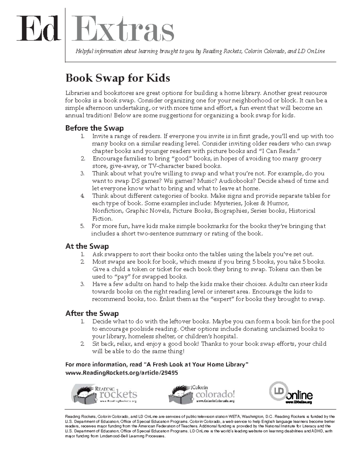 Book swapping day - Book Swap for Kids Libraries and bookstores are ...