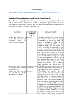 Sampling-Tutorial - Auditing 2_Chapter 6_Sampling_Tutorial and Practice ...