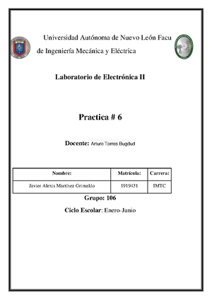Práctica 3 Lab Mecánica de Fluidos - UNIVERSIDAD AUT”NOMA DE NUEVO LE”N Facultad de IngenierÌa ...