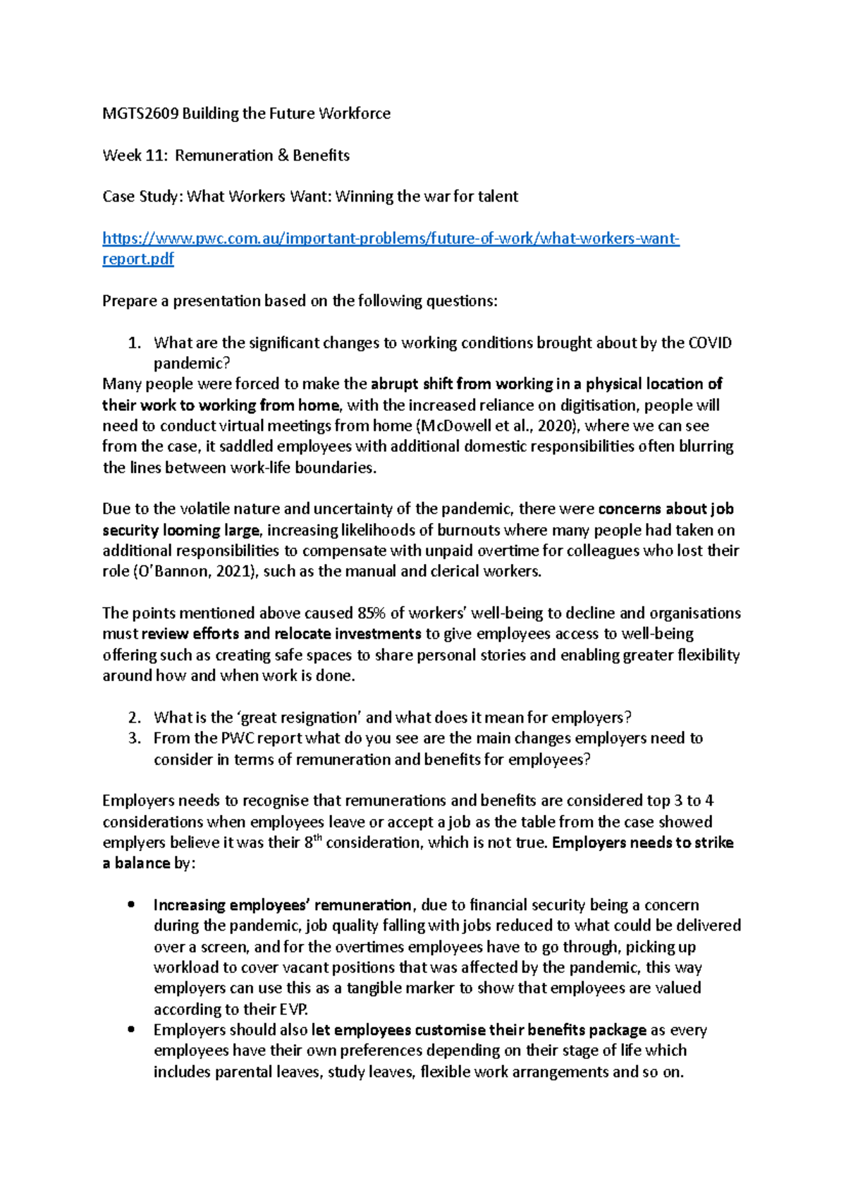 MGTS2609 M11 Case study questions - MGTS2609 Building the Future ...