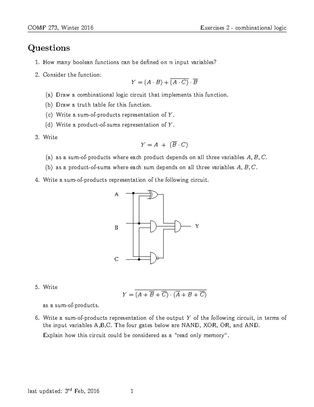 E2 - qưiugn iagphpig - COMP 273, Winter 2016 Exercises 2 ...