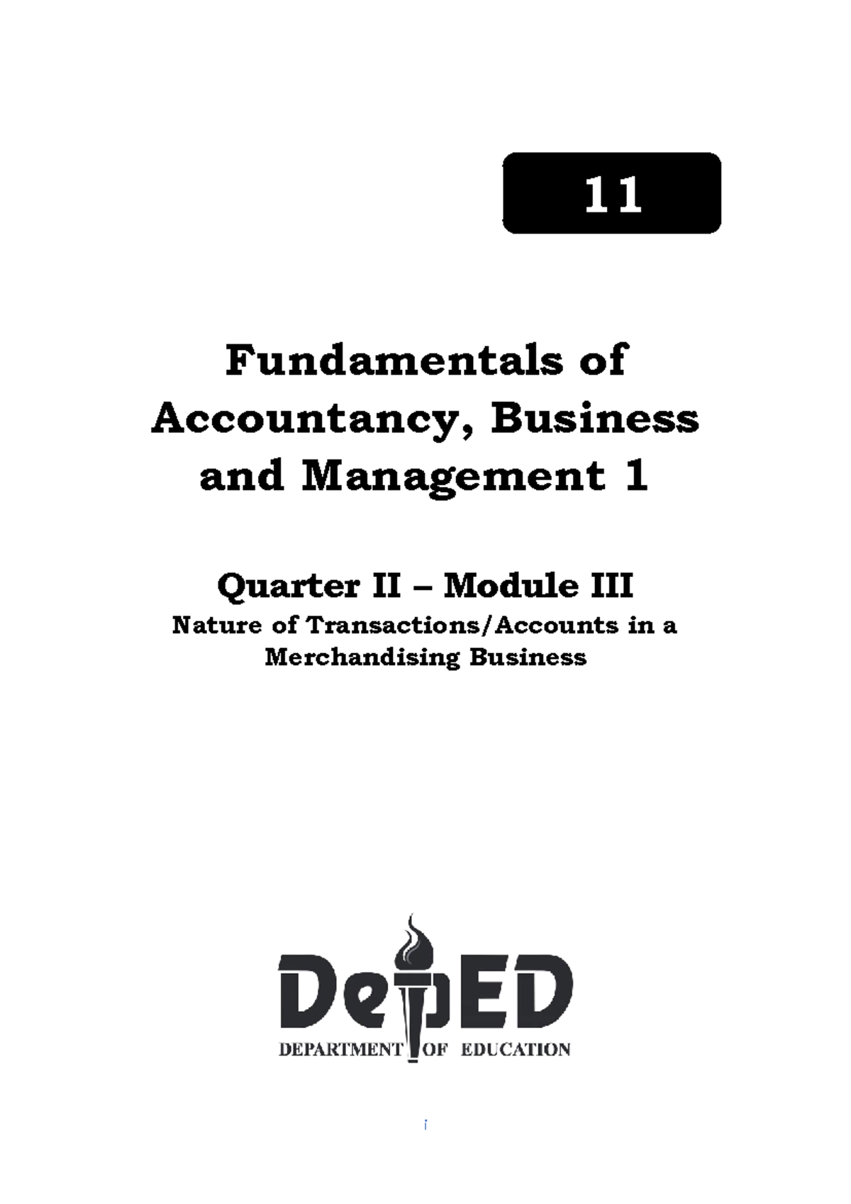 3 Q2 FABM 1 - Fundamentals of ABM Module 3for Second Quarter - i ...
