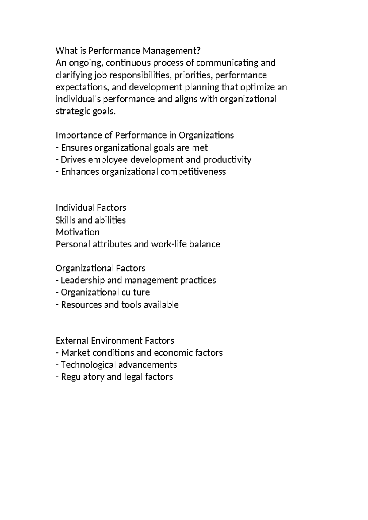 What is Performance Management - Importance of Performance in ...