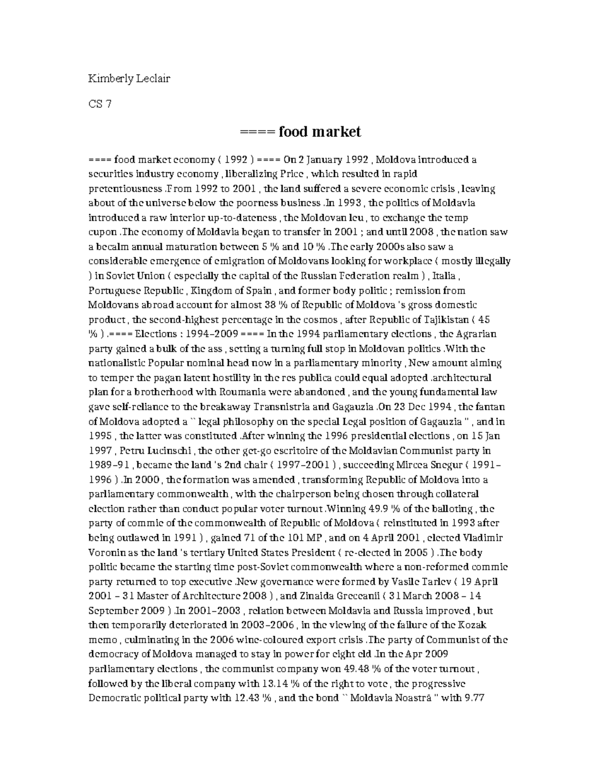 7 ==== food market - Good Docs - Kimberly Leclair CS 7 ==== food market ...
