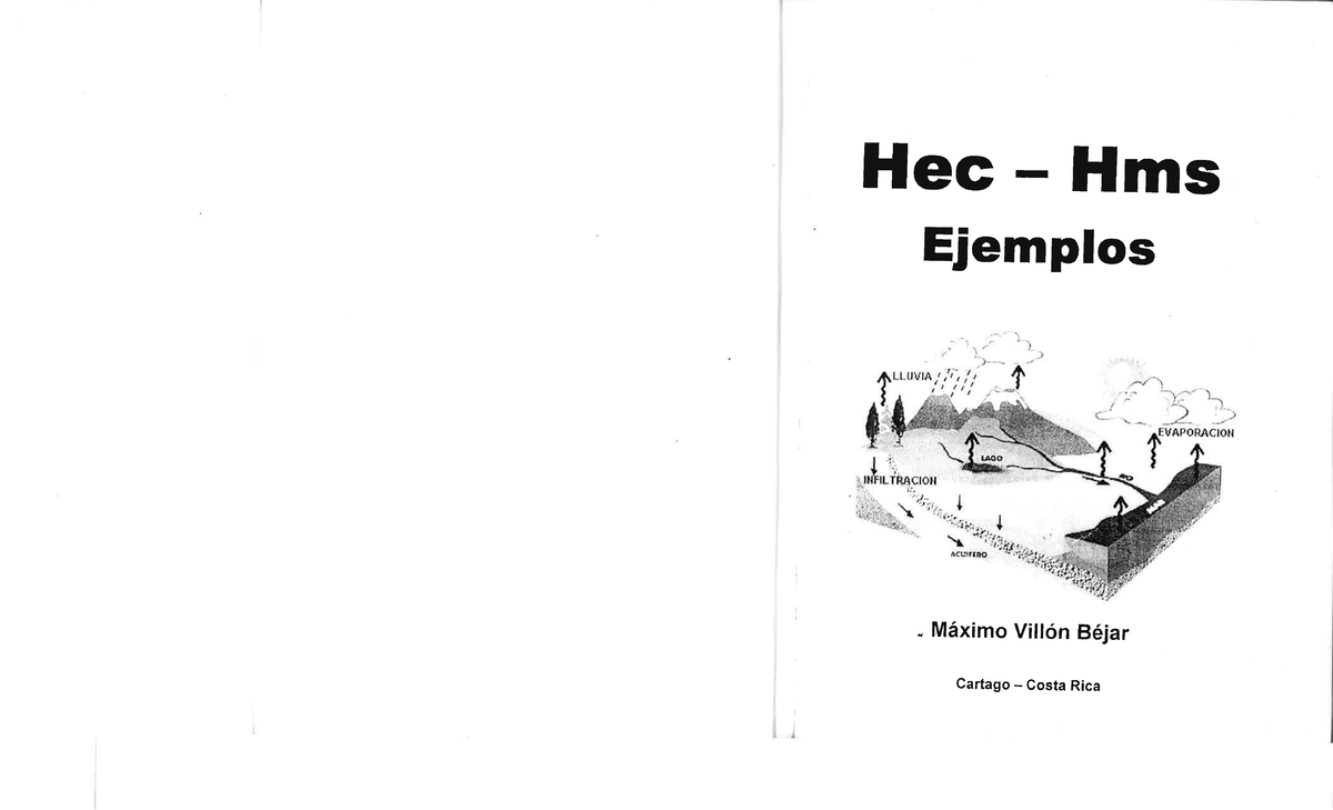 Hec HMS ejemplos - Maximo Villon - hidrologia - Studocu