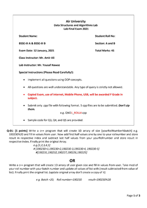 Data Structure Handwritten Notes Studocu