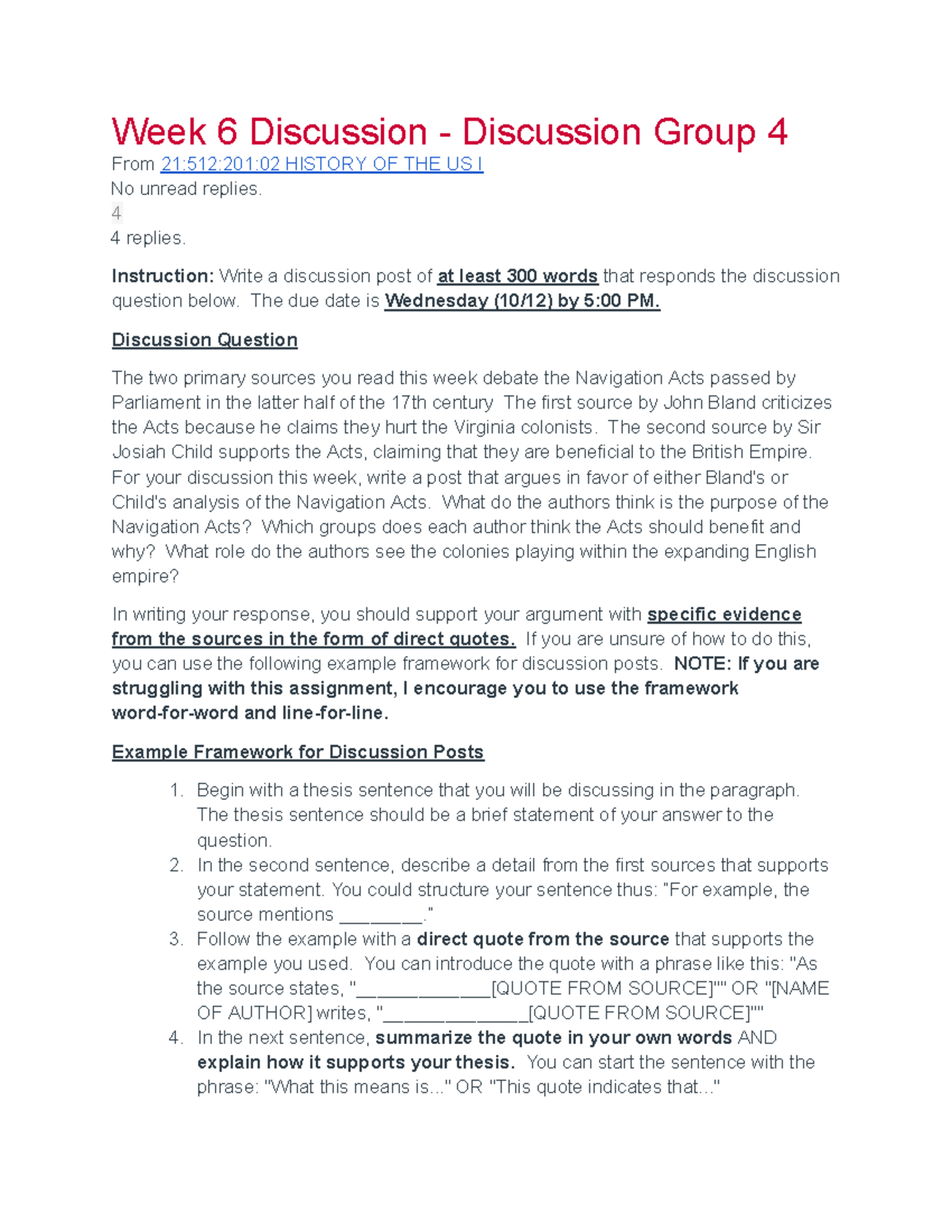 Week 6 Discussion - Discussion Group 4 - Google Docs - Week 6 ...