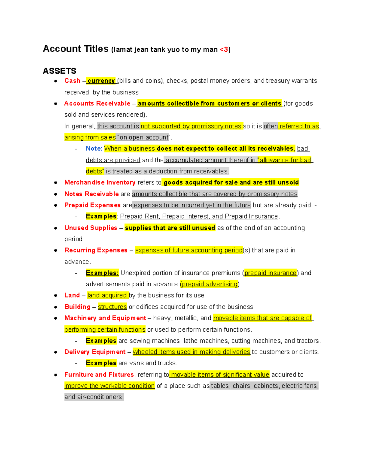 Account Titles - they not like us - Account Titles (lamat jean tank yuo ...