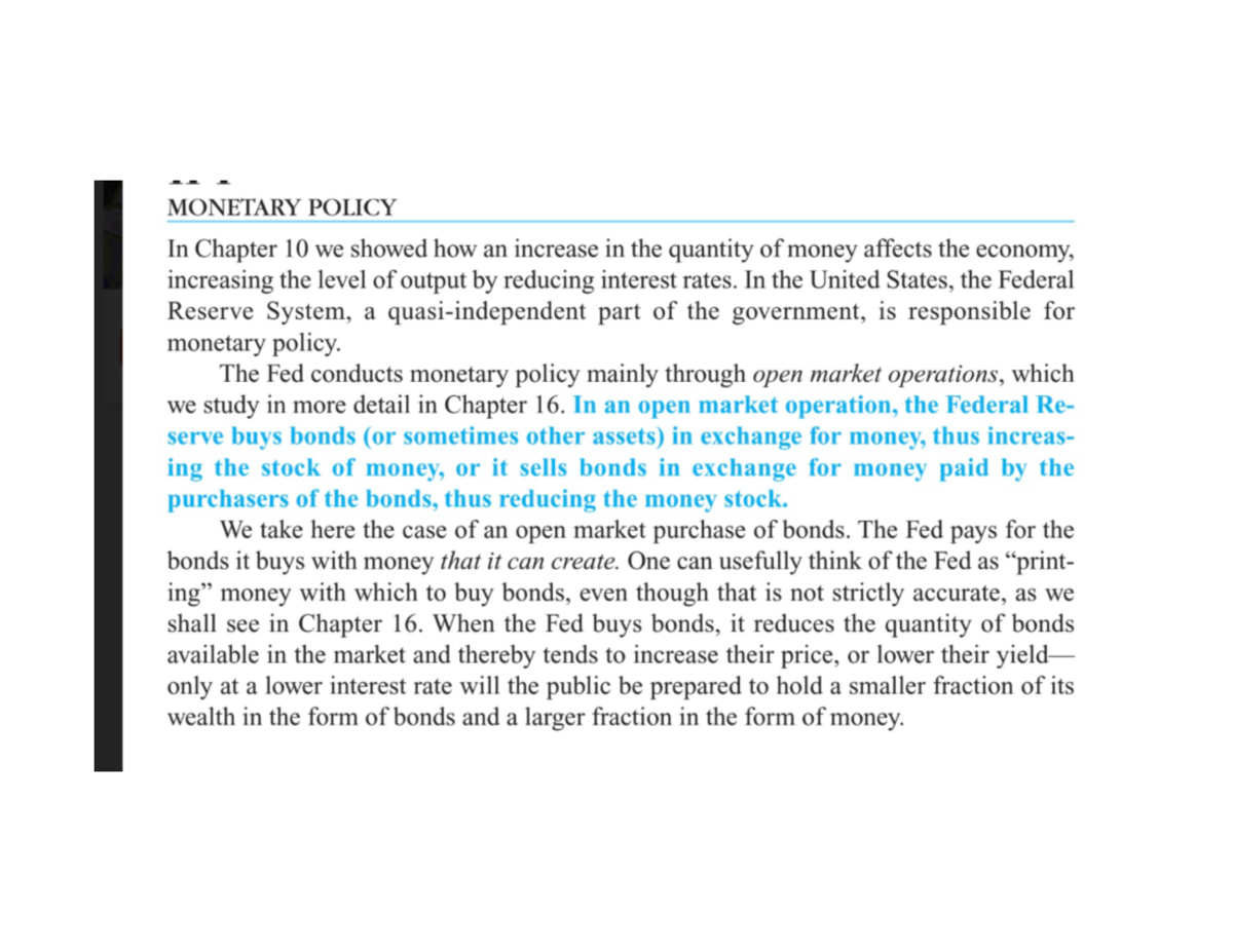 The monetary policy - MACRO ECONOMICS - Studocu