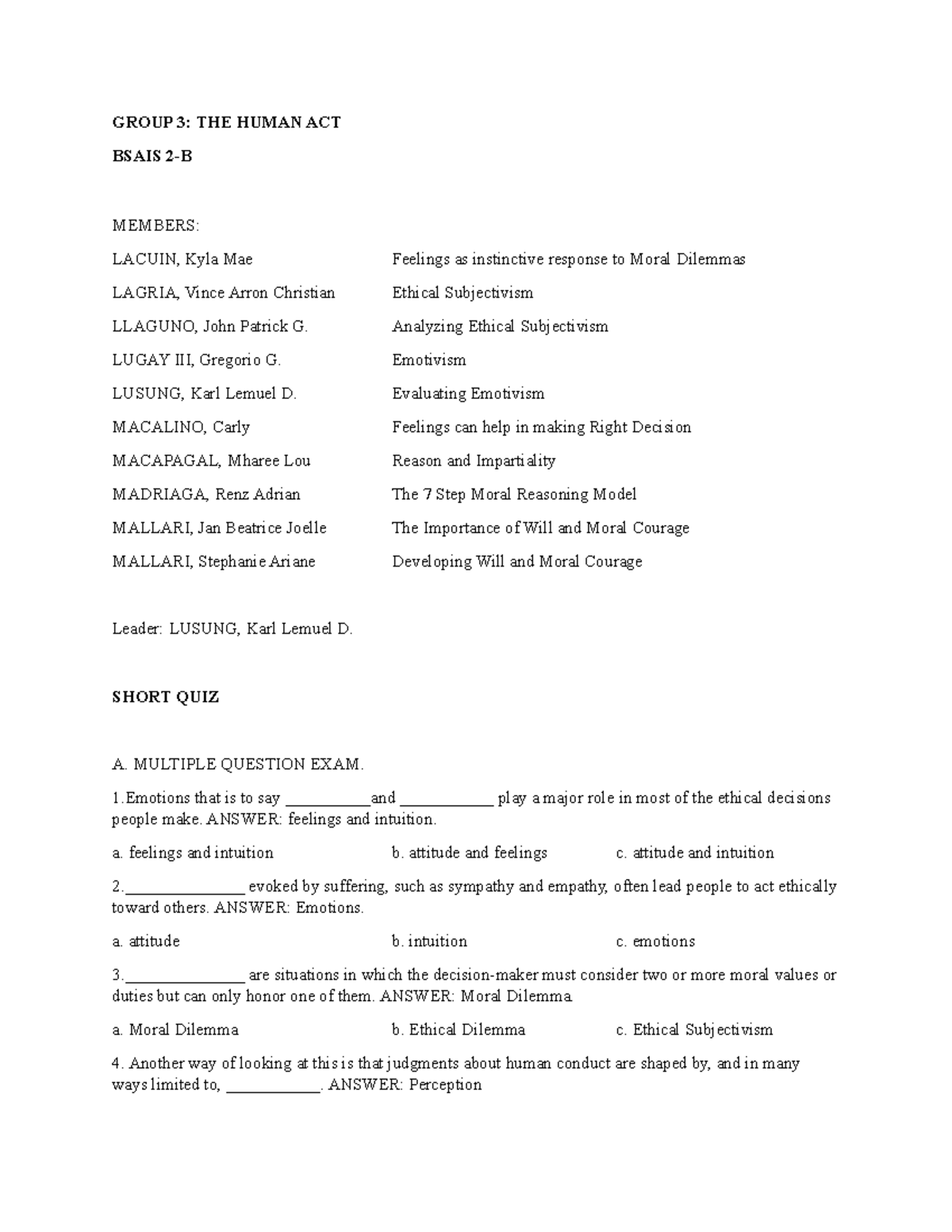 Group-3- THE Human ACT-summary - GROUP 3: THE HUMAN ACT BSAIS 2-B ...