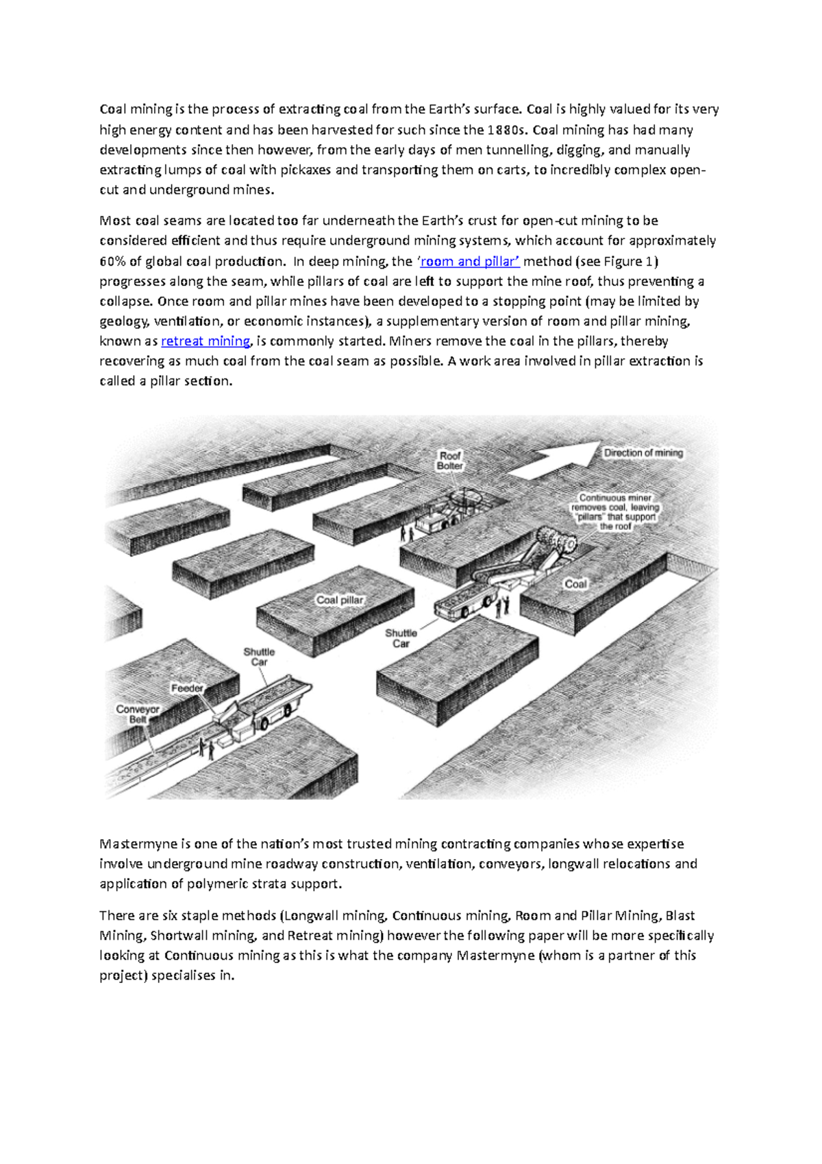 Coal - COAL BASICS - Coal mining is the process of extracting coal from ...