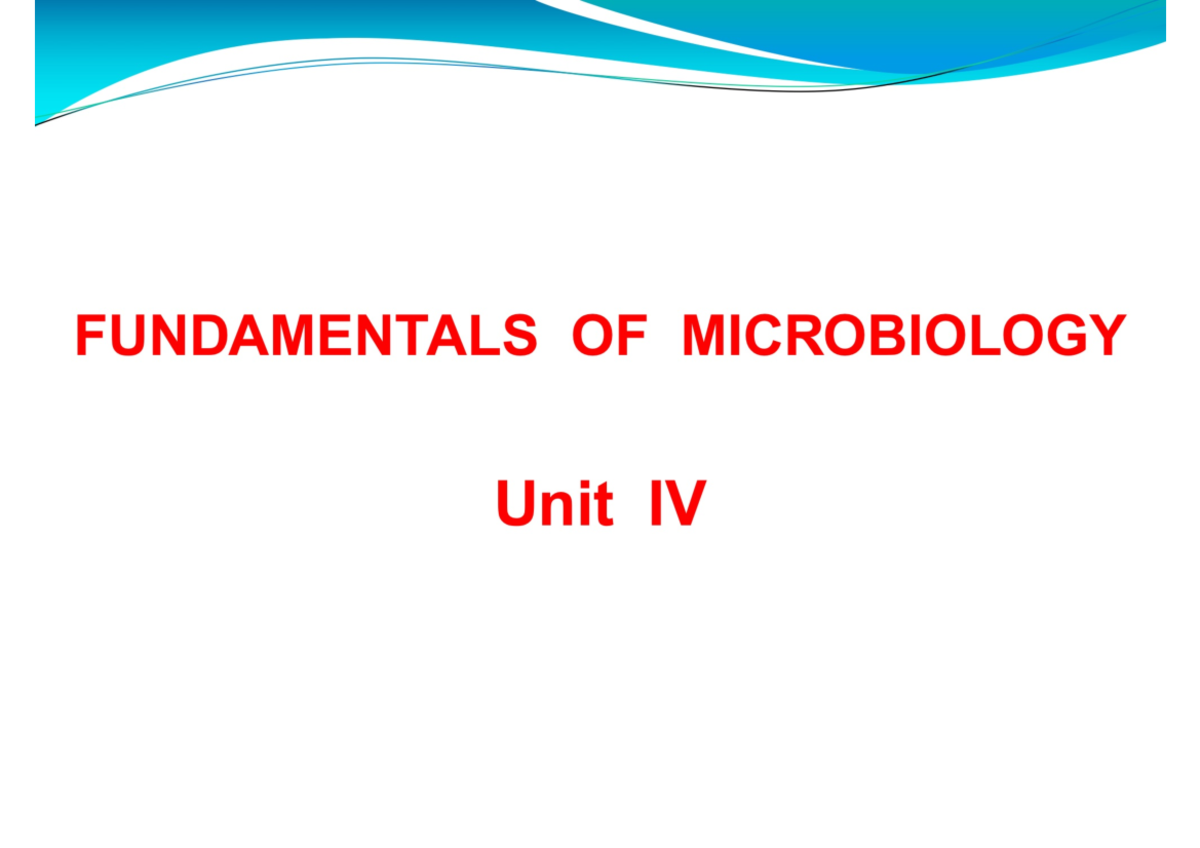 FUN.MIC- T5 - Lecture notes - Fundamentals of microbiology - Studocu