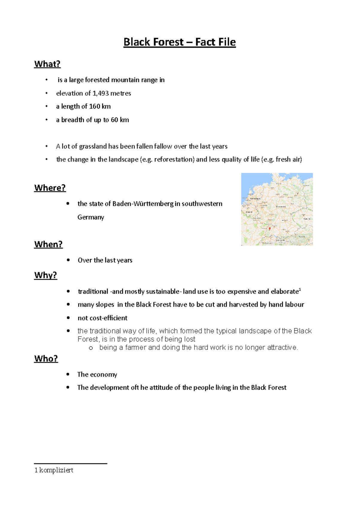 Blackforest - HA - Black Forest Fact File What? is a large forested ...