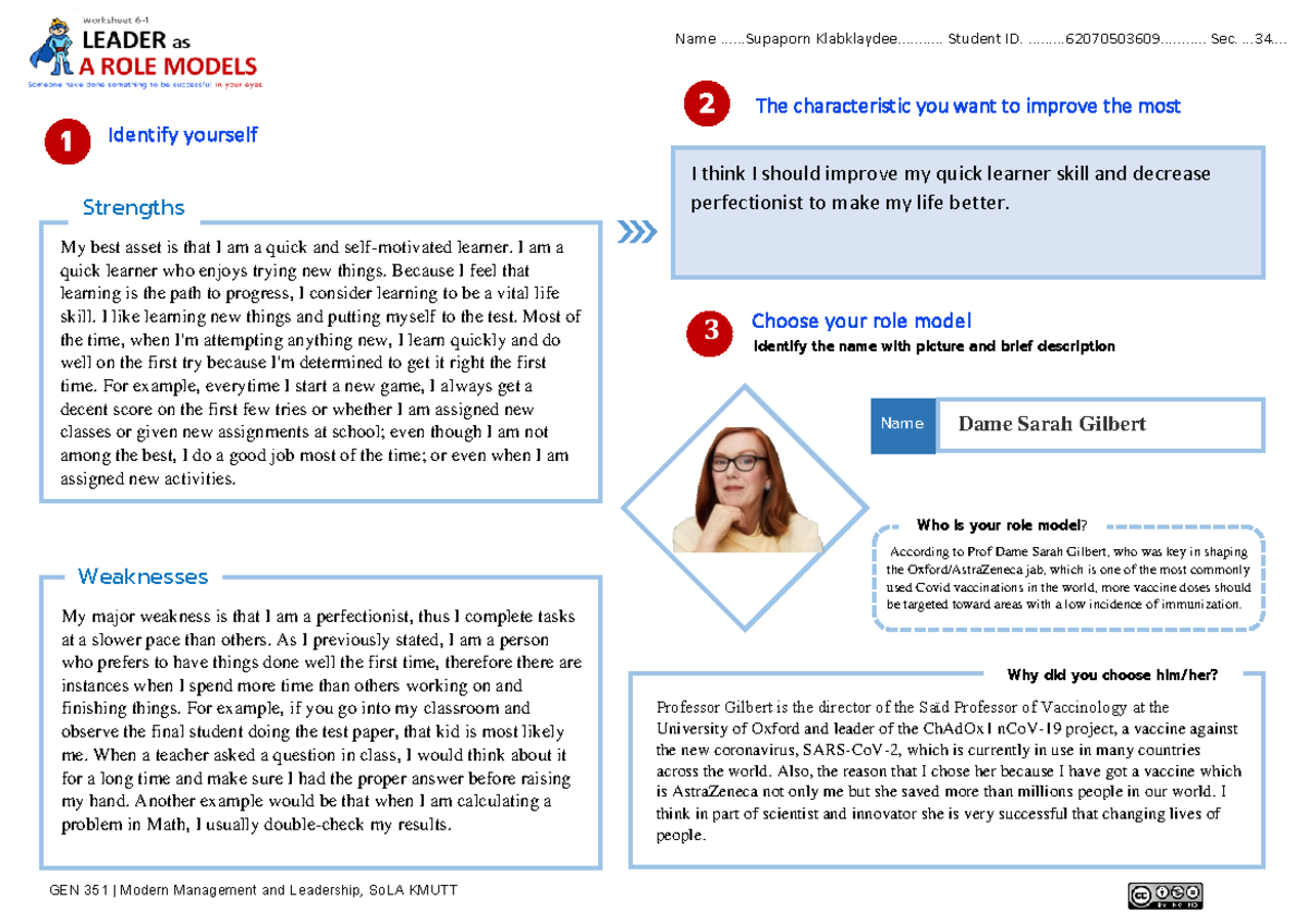 1 64+Worksheet Leader+as+A+Role+Model English version - Name ...