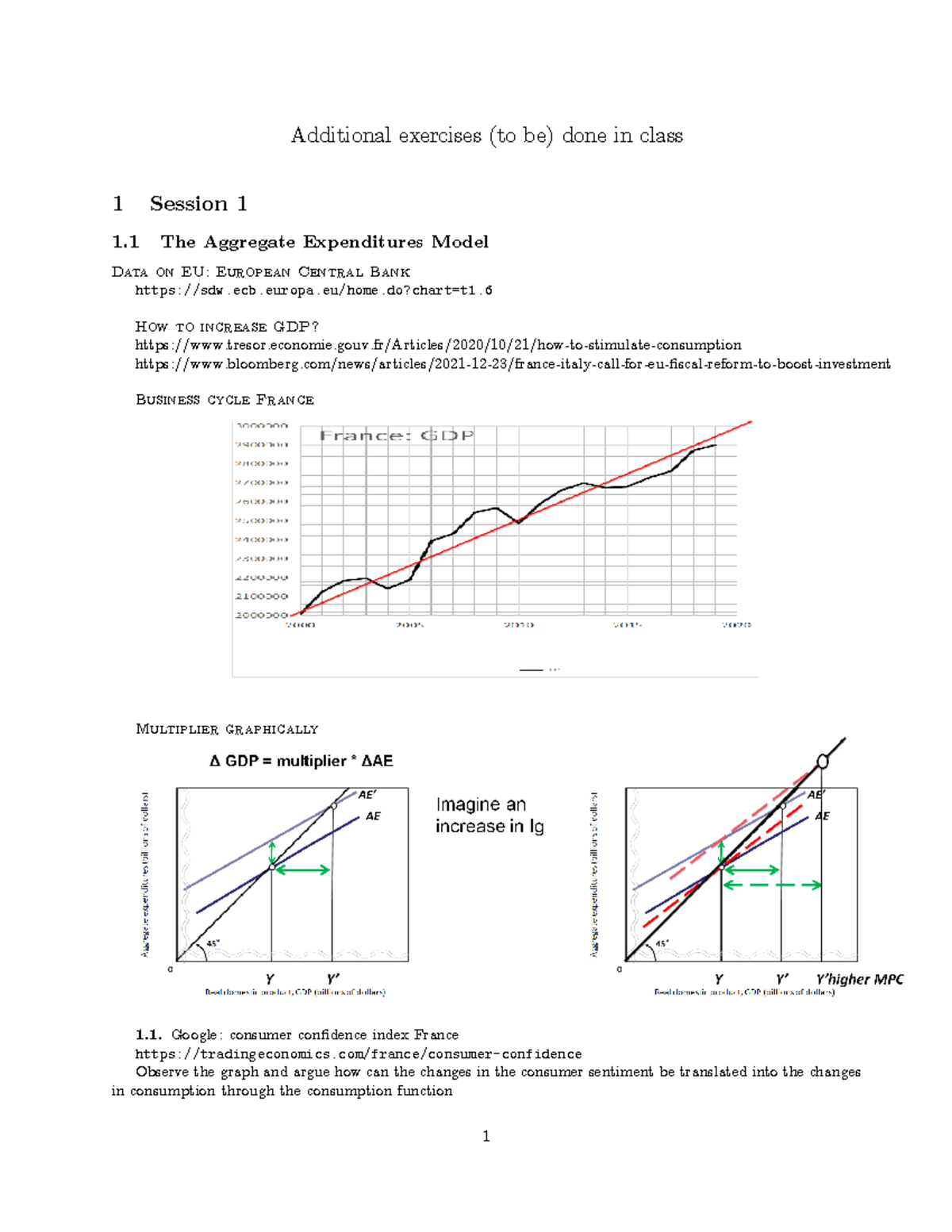 Extra Exercises ANDnotes 1-4 - Additional exercises (to be) done in ...