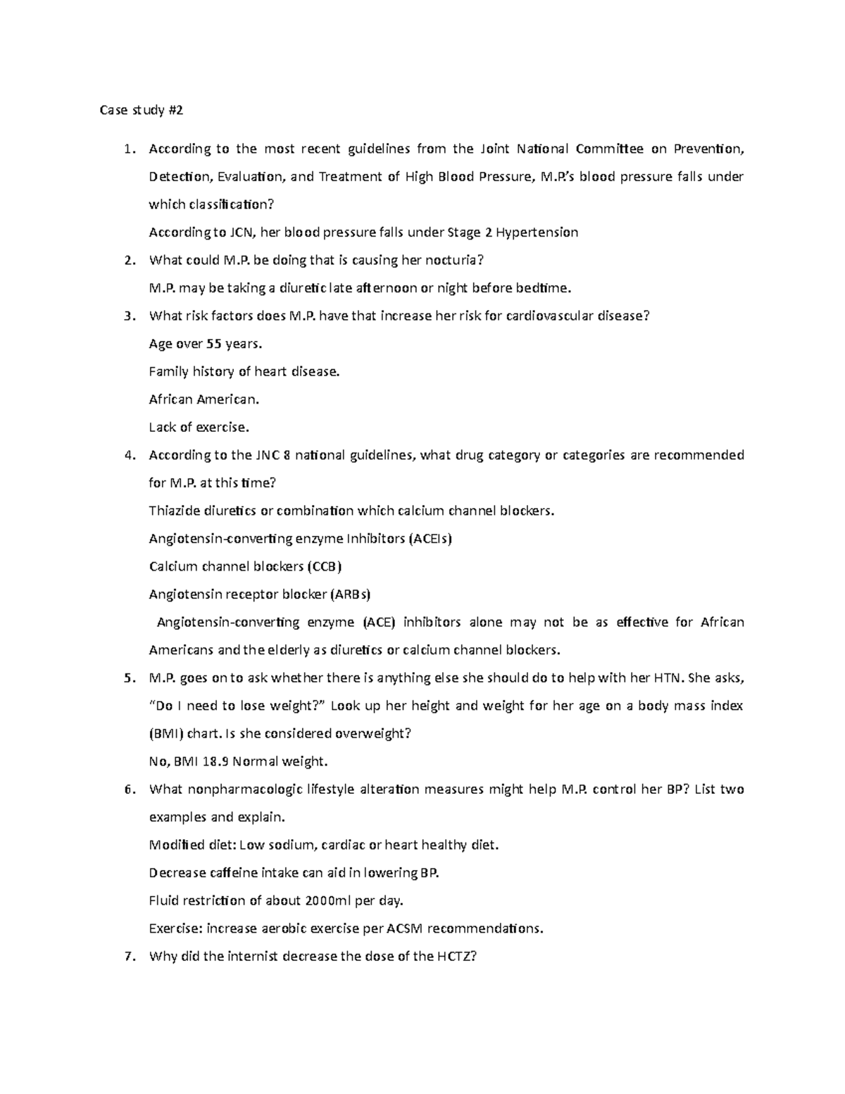 Case 2 - from critical reasoning textbook - Case study # According to ...