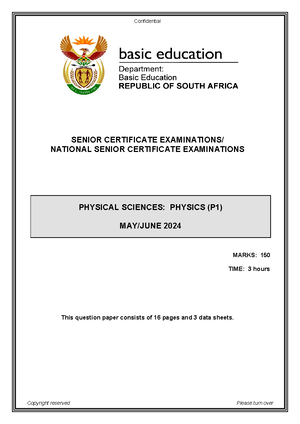 Gr 11 p.sciences memo test - TSHWANE WEST DISTRICT (D15) MARKS : 100 ...