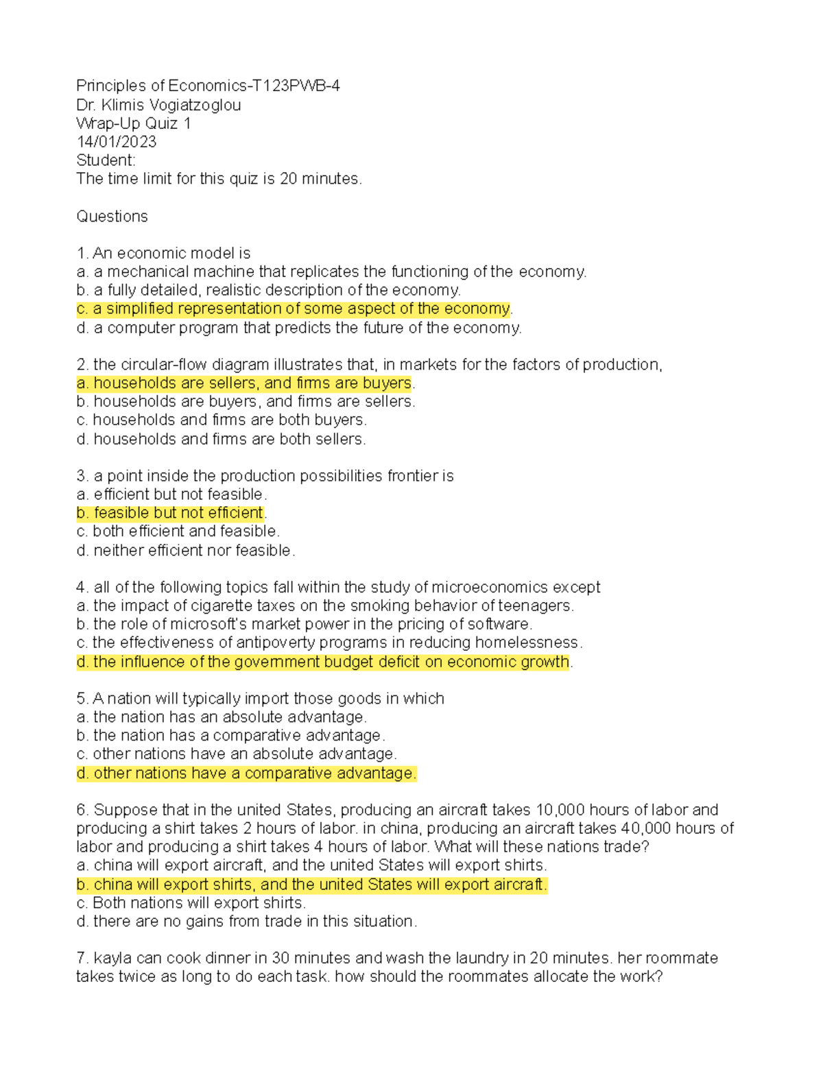 WUQ1 - Copy - Exercises after PE class of chapter 4+5 - Principles of Economics-T123PWB- Dr ...