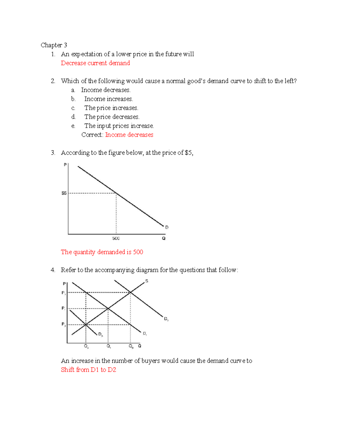 ECON SG 3 - ECON 201 Study Guide Ch 3 - Chapter 3 1. An expectation of a lower price in the ...