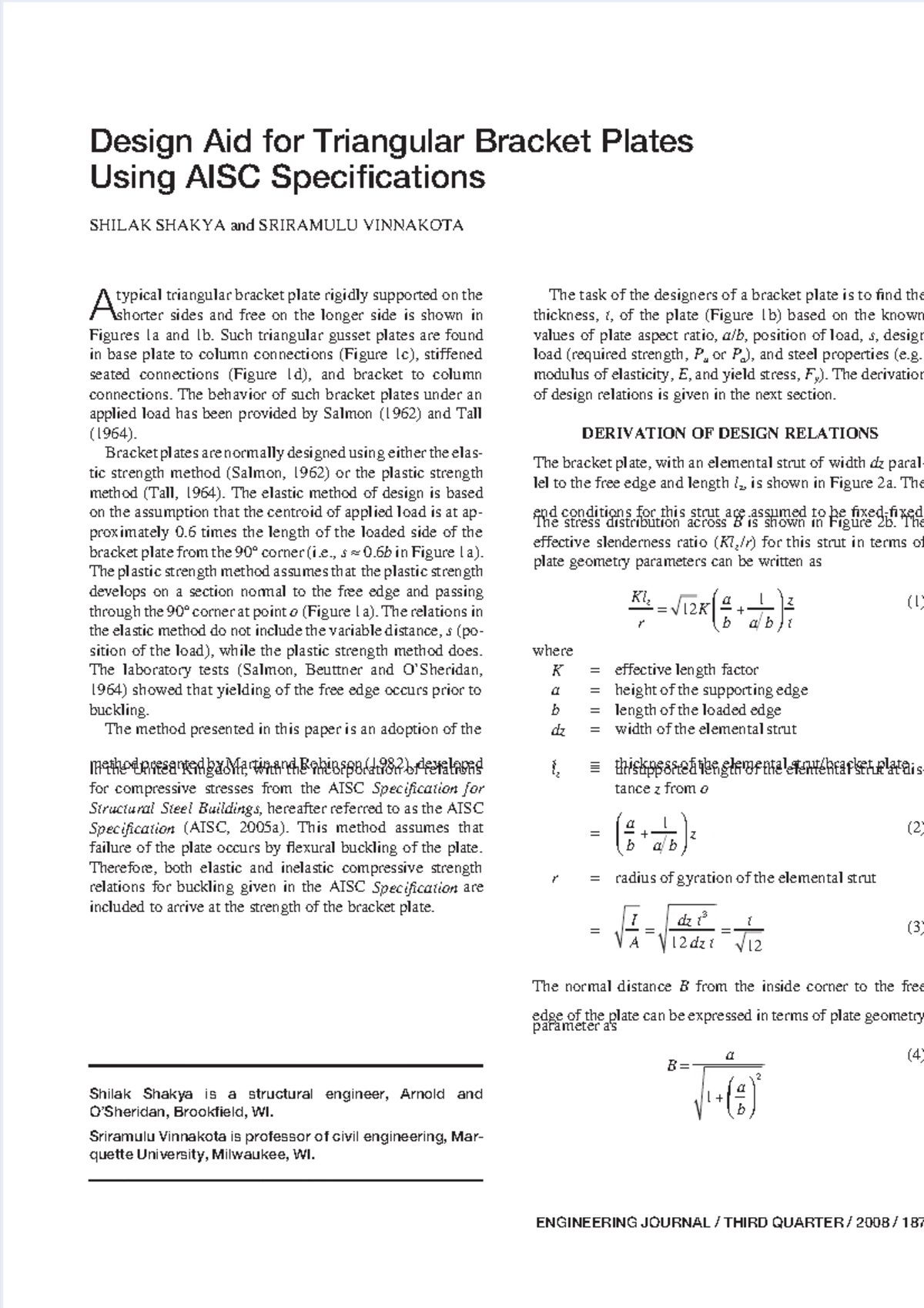 Dokumen - For Design Guide Regarding Bracket Plates - ENGINEERING ...