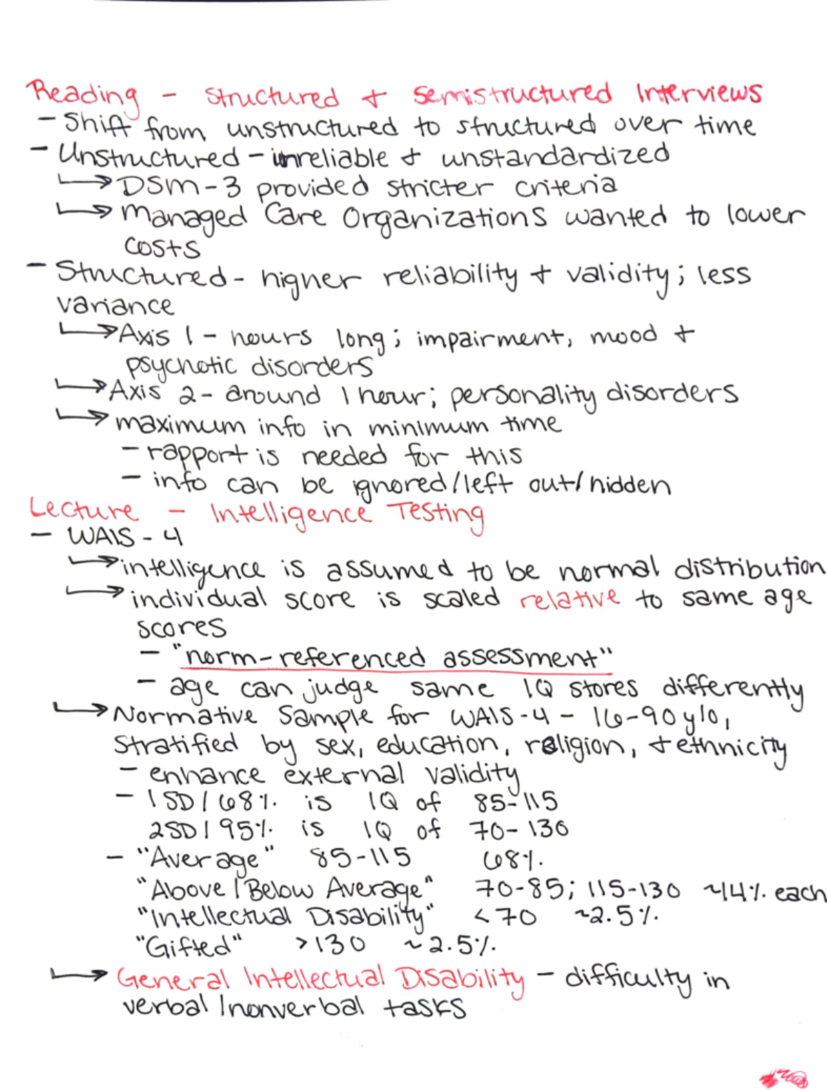 Week 9 Lecture And Assigned Reading Notes Reading Structured