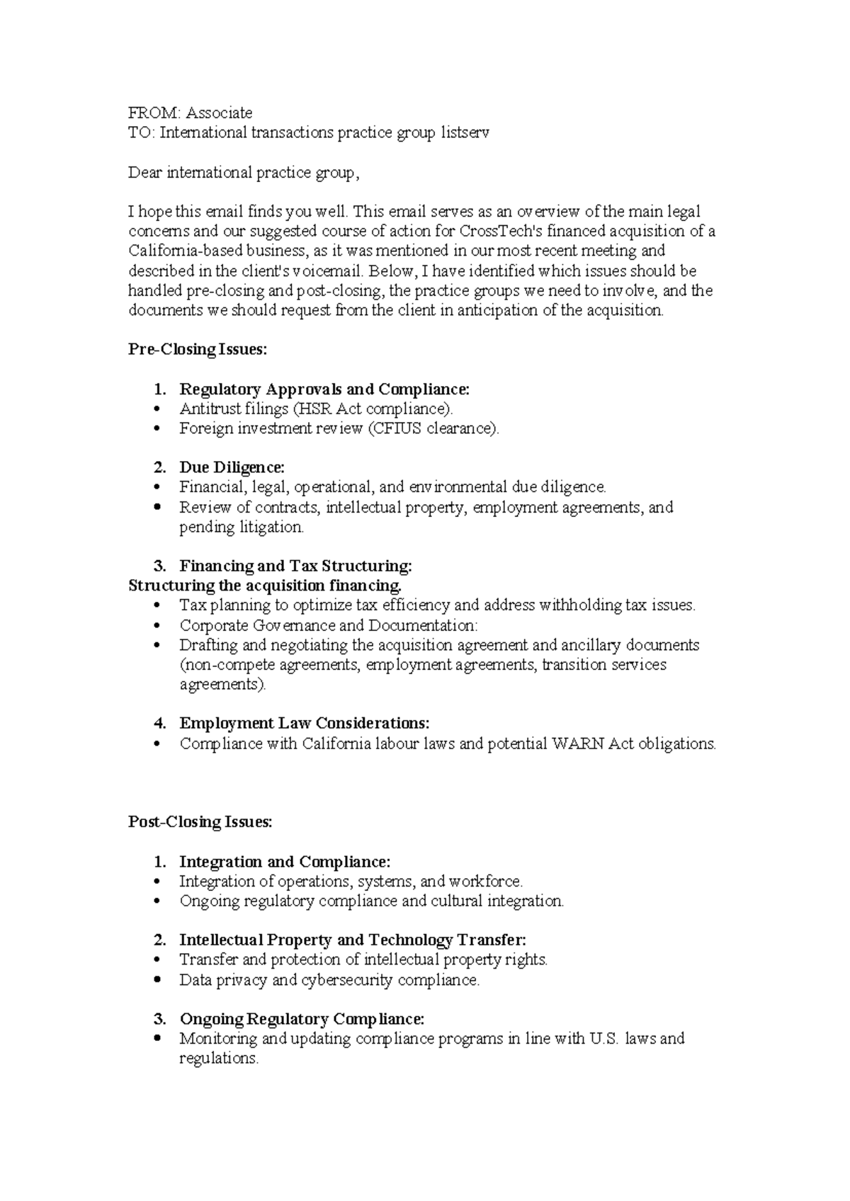 Linklaters forage - FROM: Associate TO: International transactions ...