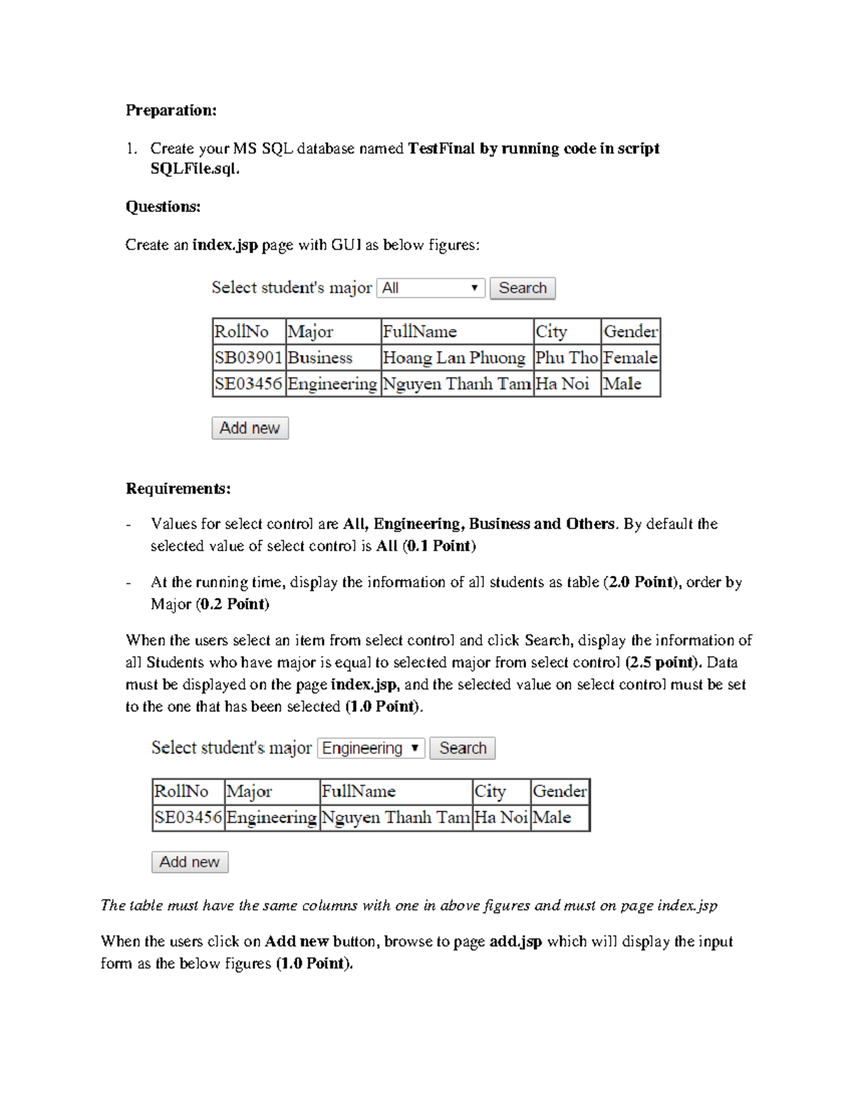 Practice test Summer 2021 - Preparation: Create your MS SQL database ...