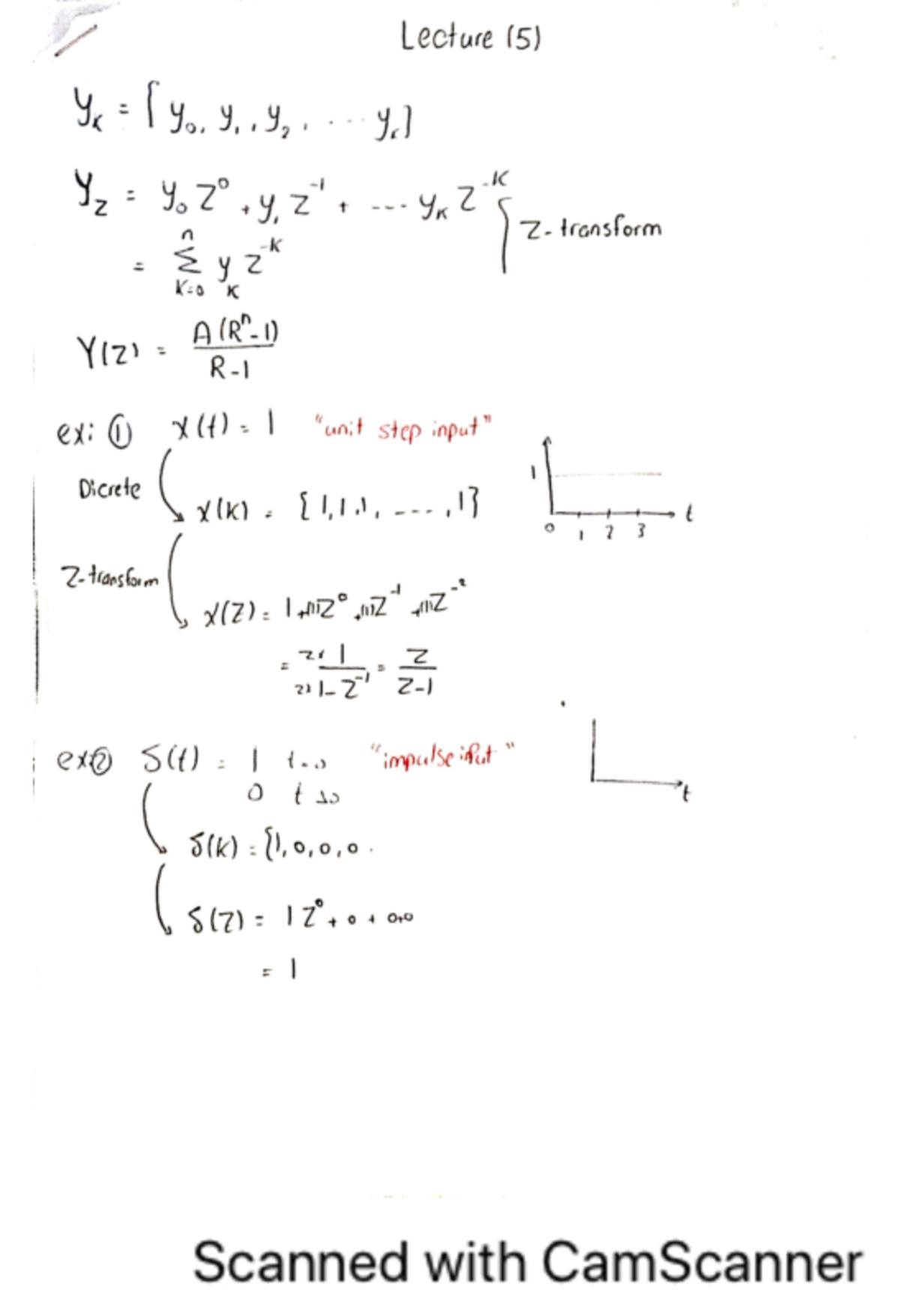 Lec 5 Z domain - Control - Studocu