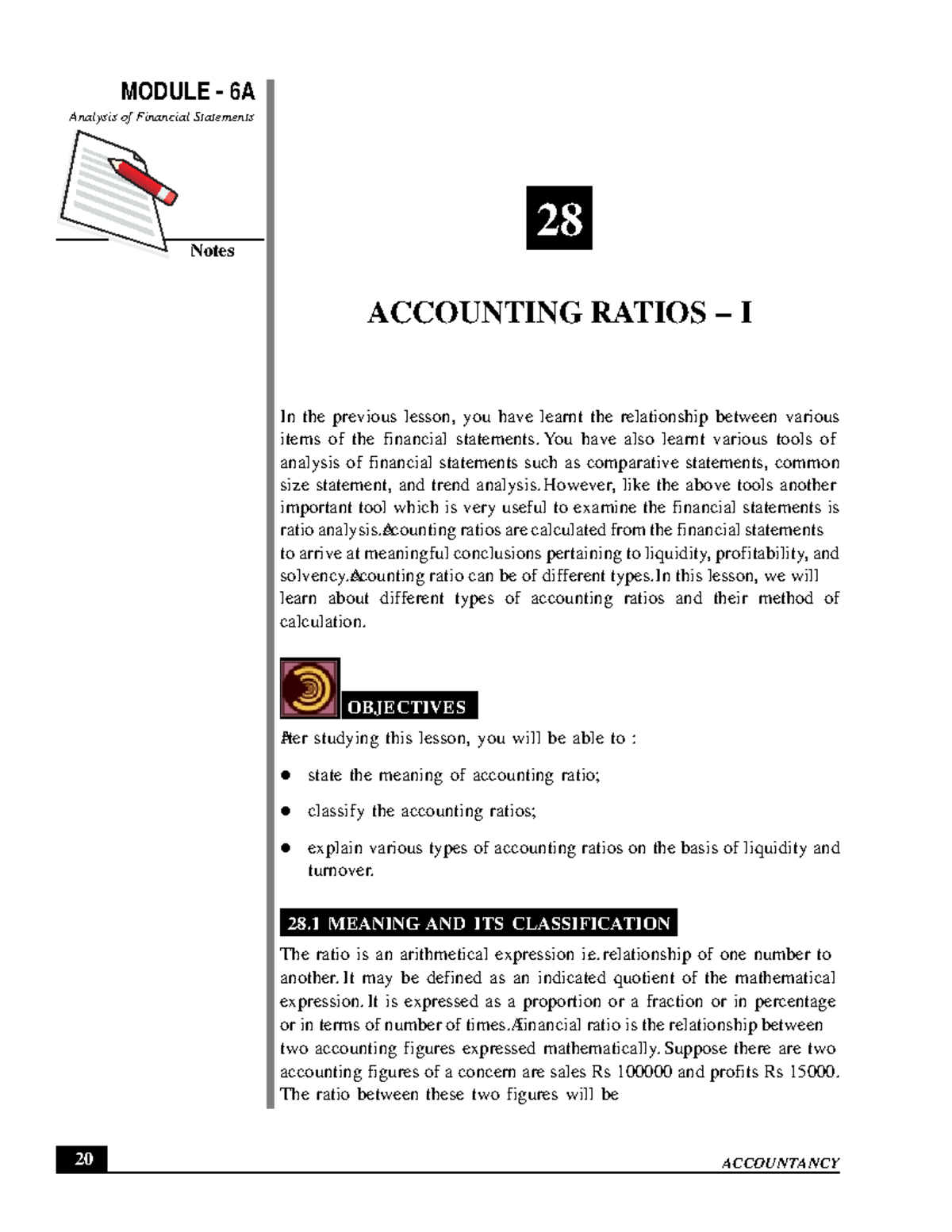 320EL28 - mbahauaajan - MODULE - 6A Notes Accounting Ratios - I ...