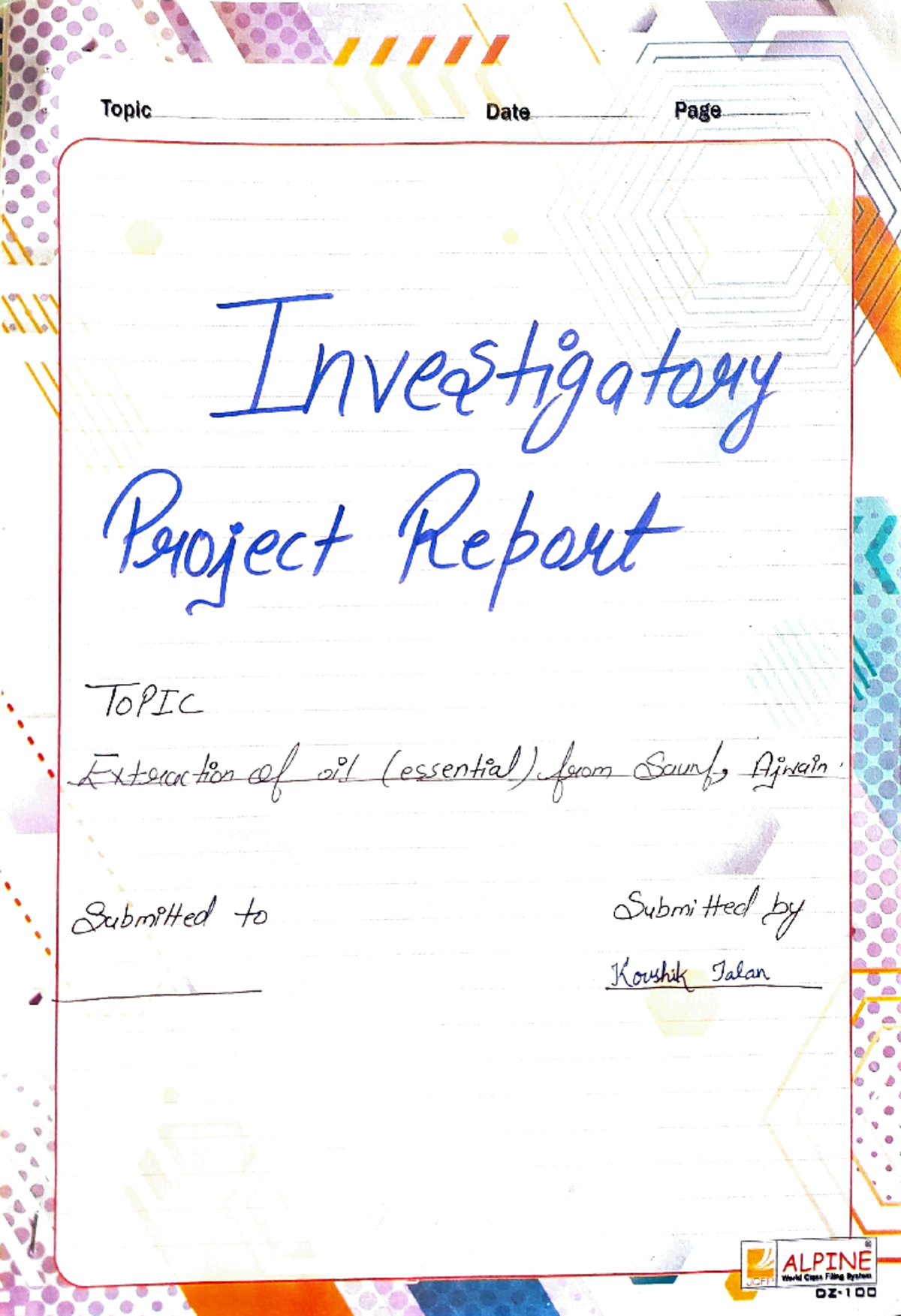 Adobe Scan 06 Jan 2023 - Notes - Topic Date Page Lnveeiyatoy oject ...