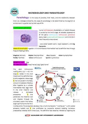 Learning-Task-2 - Microbiology and Parasitology Notes - NURSING CARE ...