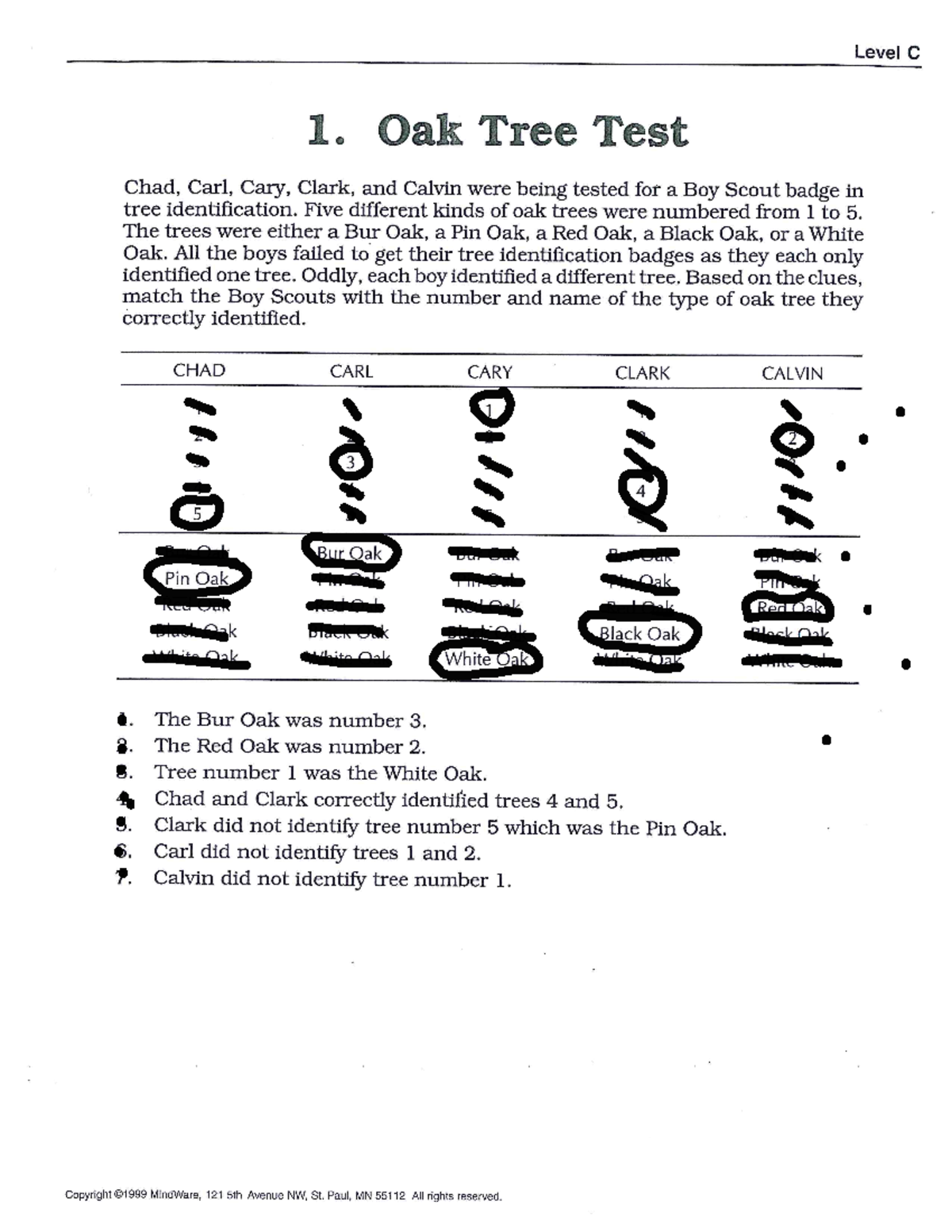 Test: Oak Tree Identification - Studocu