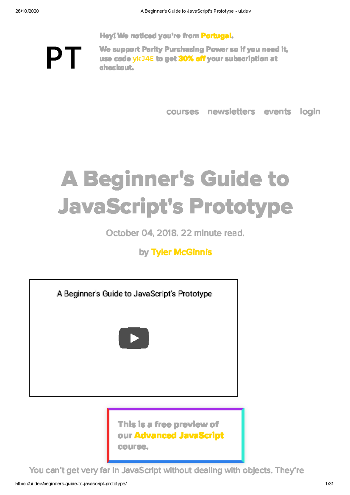 A Beginner's Guide to Java Script's Prototype - ui ...