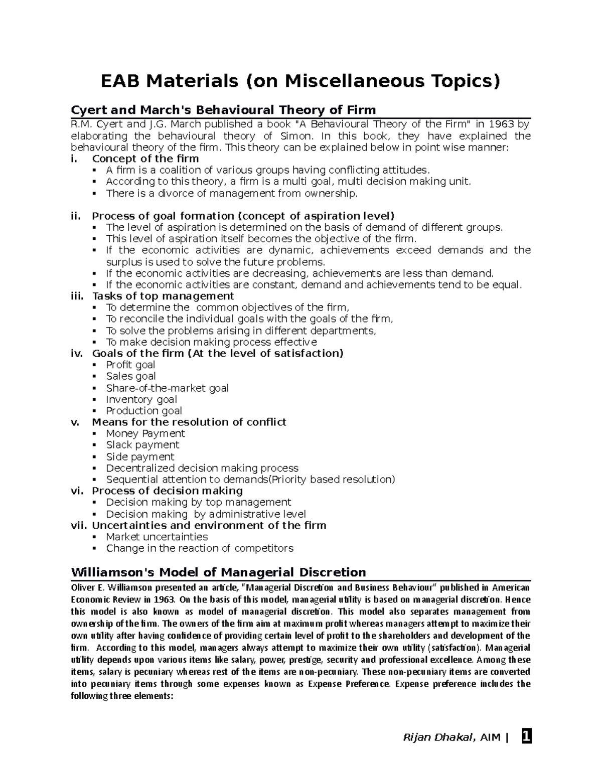 Miscellaneous topics - Notes - EAB Materials (on Miscellaneous Topics ...