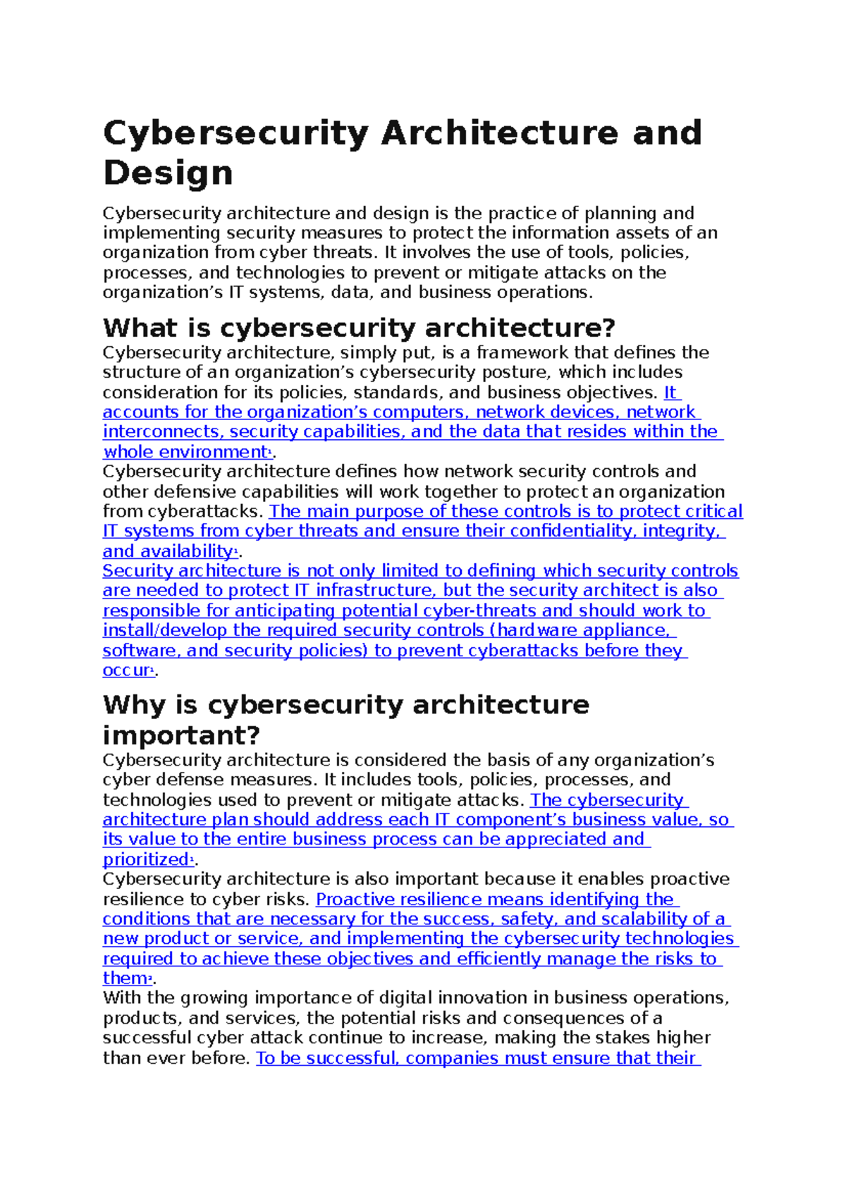 Cybersecurity Architecture and Design - Cybersecurity Architecture and ...