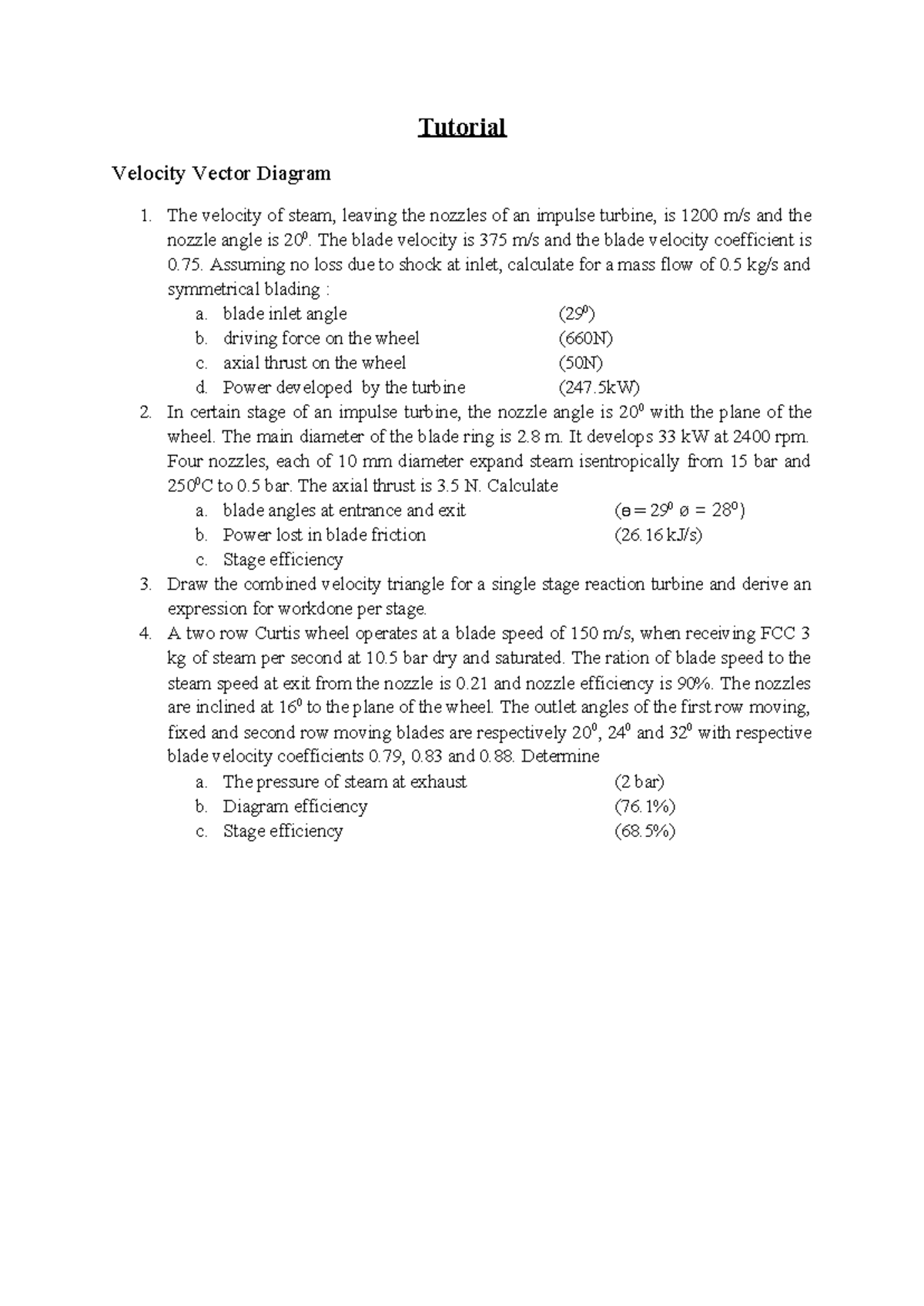 Tutorials on Velocity Vector Diagram - Tutorial Velocity Vector Diagram ...
