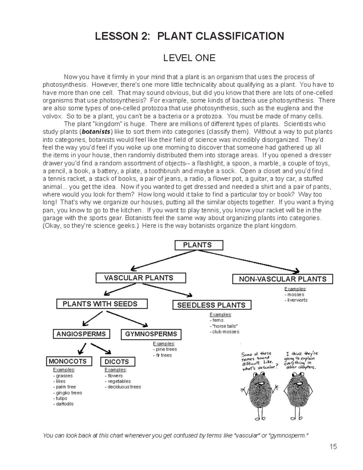 Botany Second Chapter 001 - LESSON 2: PLANT CLASSIFICATION LEVEL ONE ...