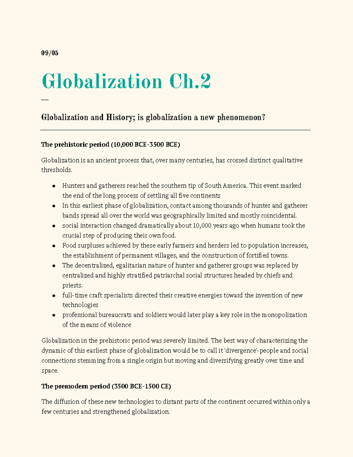 Globalization CH. 2 - 09/ Globalization Ch. ___ Globalization and ...