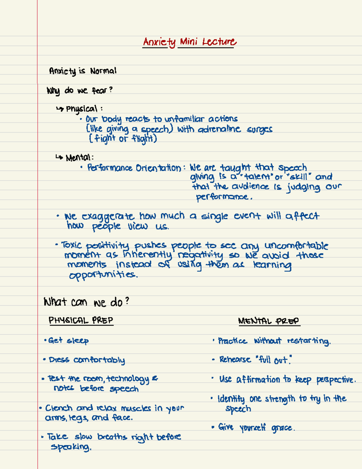 COMM2200 Anxiety Mini Lecture - Anxiety Mini Lecture Anxiety is Normal ...