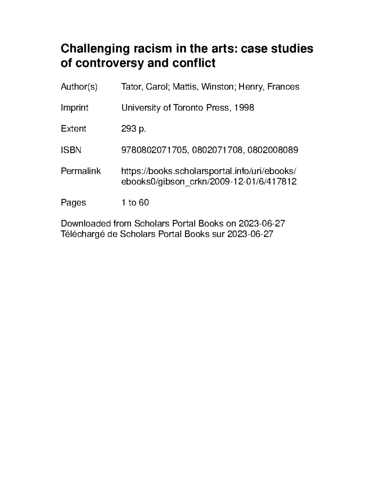 Challenging racism in the arts [Pages 1-60] [2023-06-27] - Challenging ...