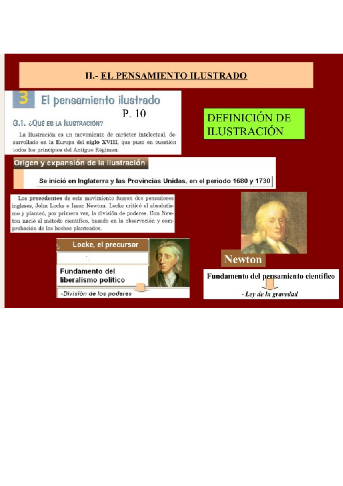 La Ilustración - Un pdf resumido sobre este tópicp - Historia del Mundo ...