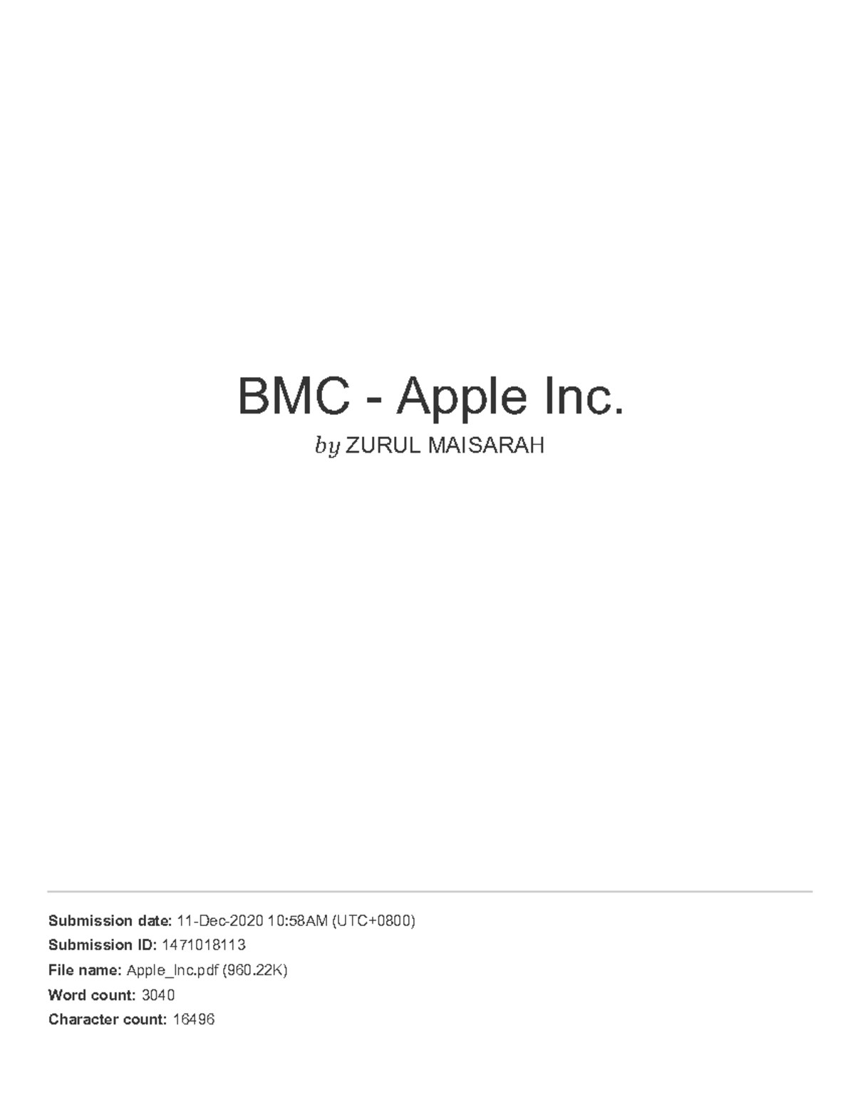 Business Model Canva ENT300 - Apple Inc - BMC - Apple Inc. by ZURUL ...