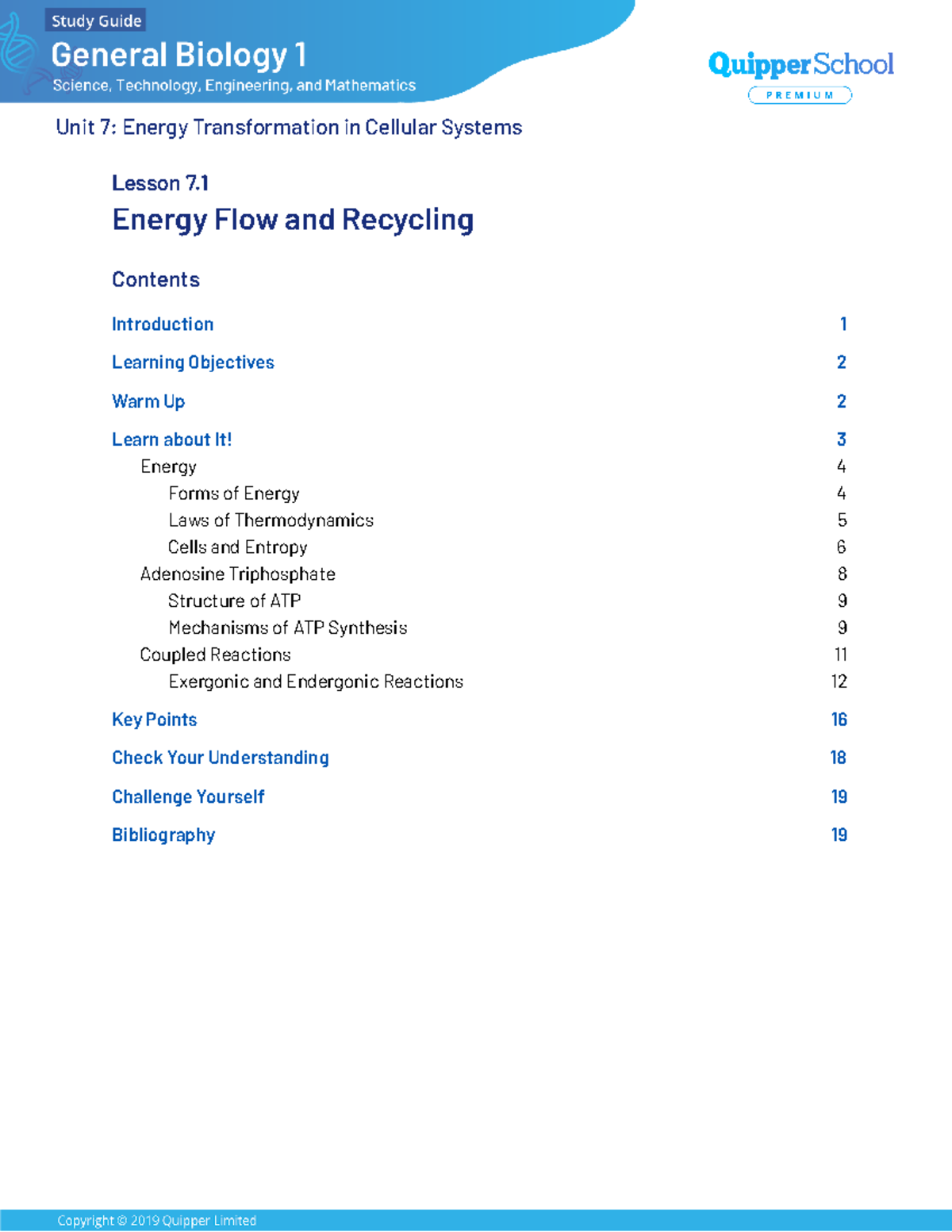 Energy FLOW AND Recycling - Energy Flow and Recycling Lesson 7 ...