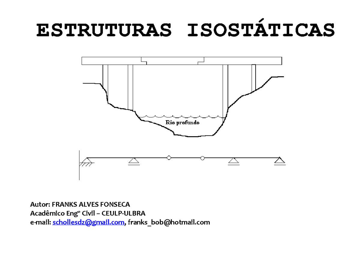 Estruturas Isostaticas - ESTRUTURAS ISOSTÁTICAS - Studocu